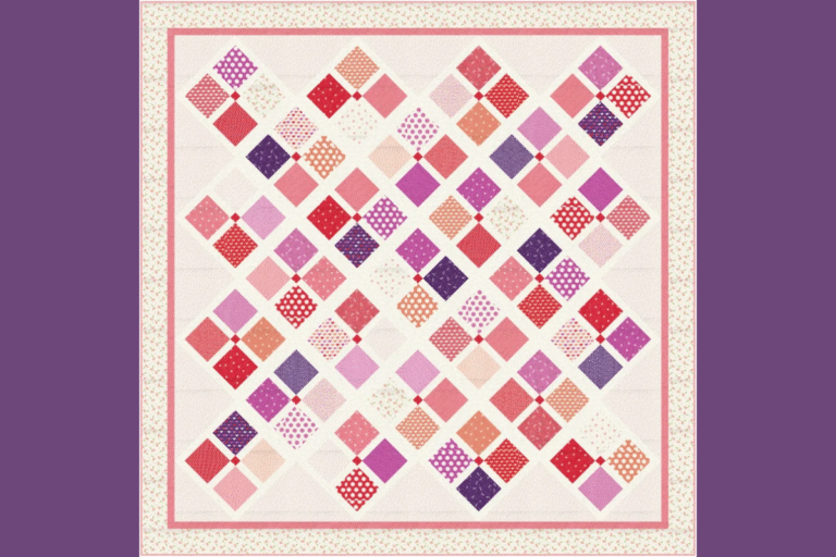 Easy 4 Patch Quilt Pattern - Quilt Binding Calculator